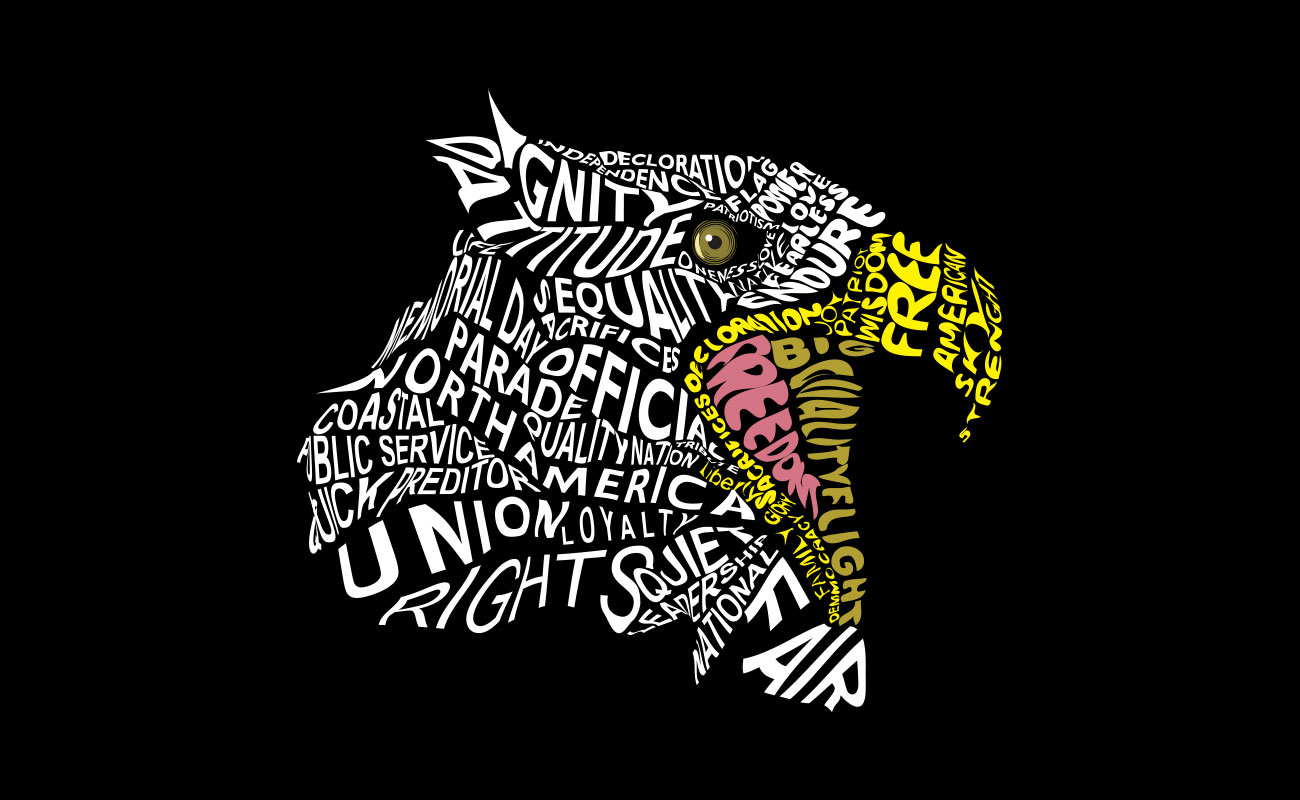 Typographic Eagle | Positive Space